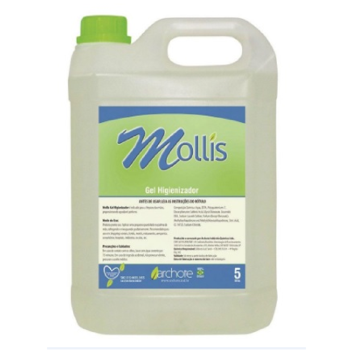 DS-5007 – ALCOOL GEL HIG MOLLIS 5L – ARCHOTE – Ravymix